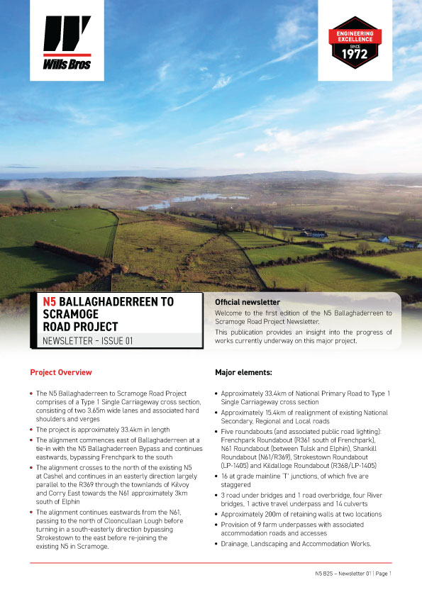 Newsletter | The N5 Ballaghaderreen to Scramoge Project